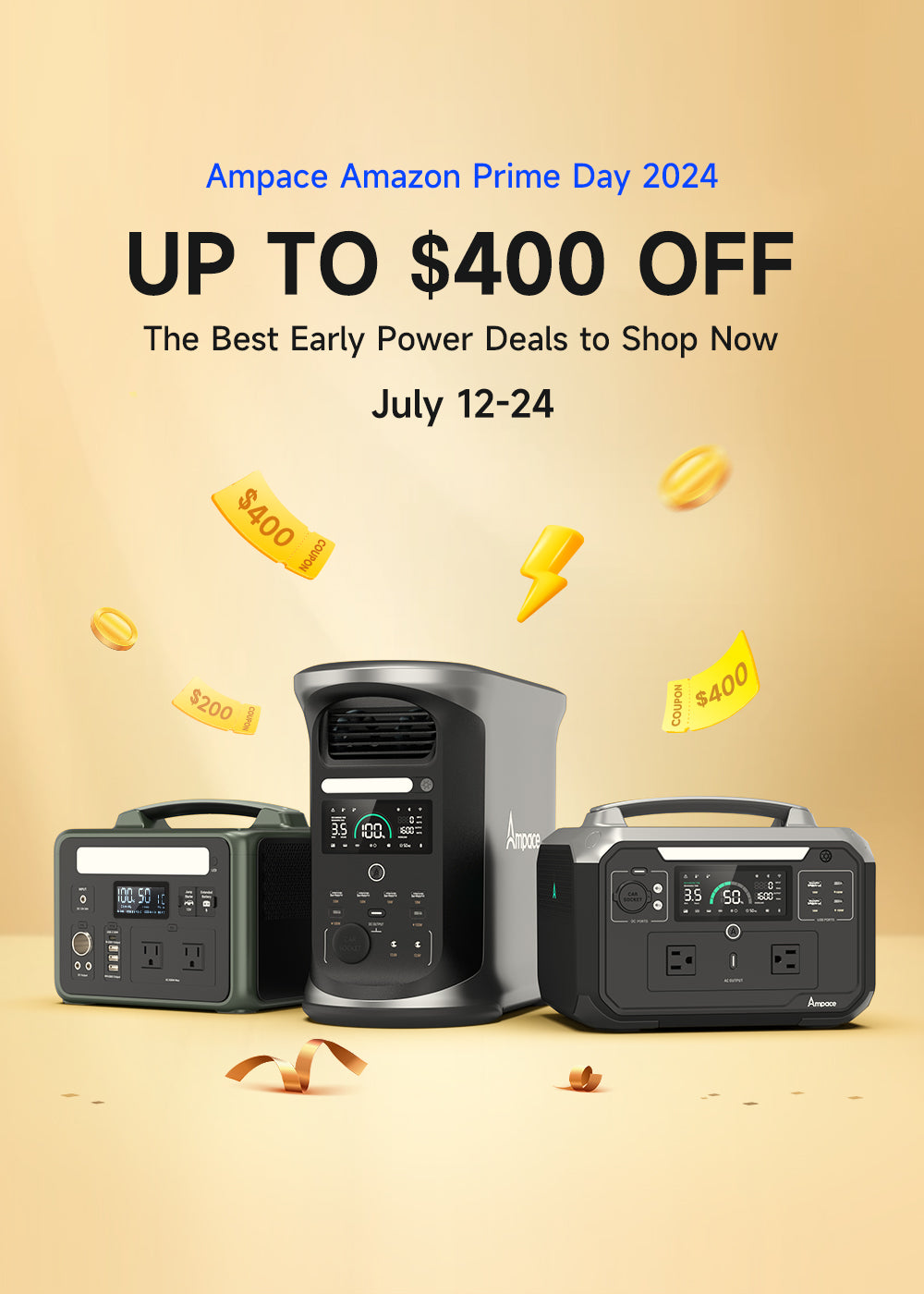 Portable Power Station | Solar Panel | Ampace